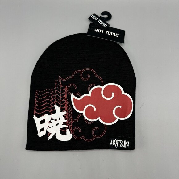Bioworld | Accessories | Naruto Shippuden Akatsuki Cloud Beanie New ...